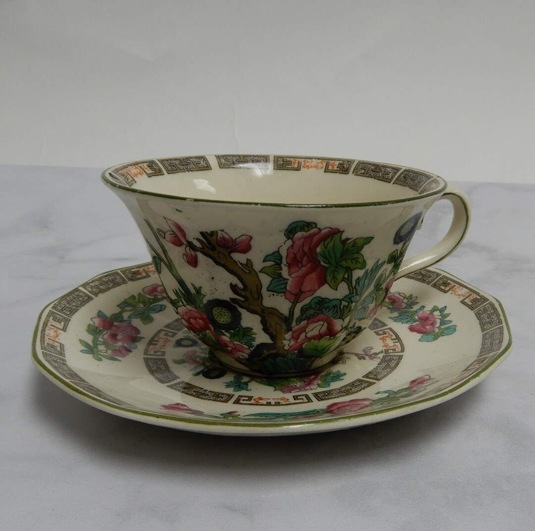 Set of Cup, Saucer, Dessert Plate " Indian Tree" Maddock and Myott ...