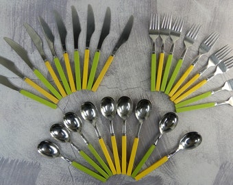 Yellow Flatware - Etsy
