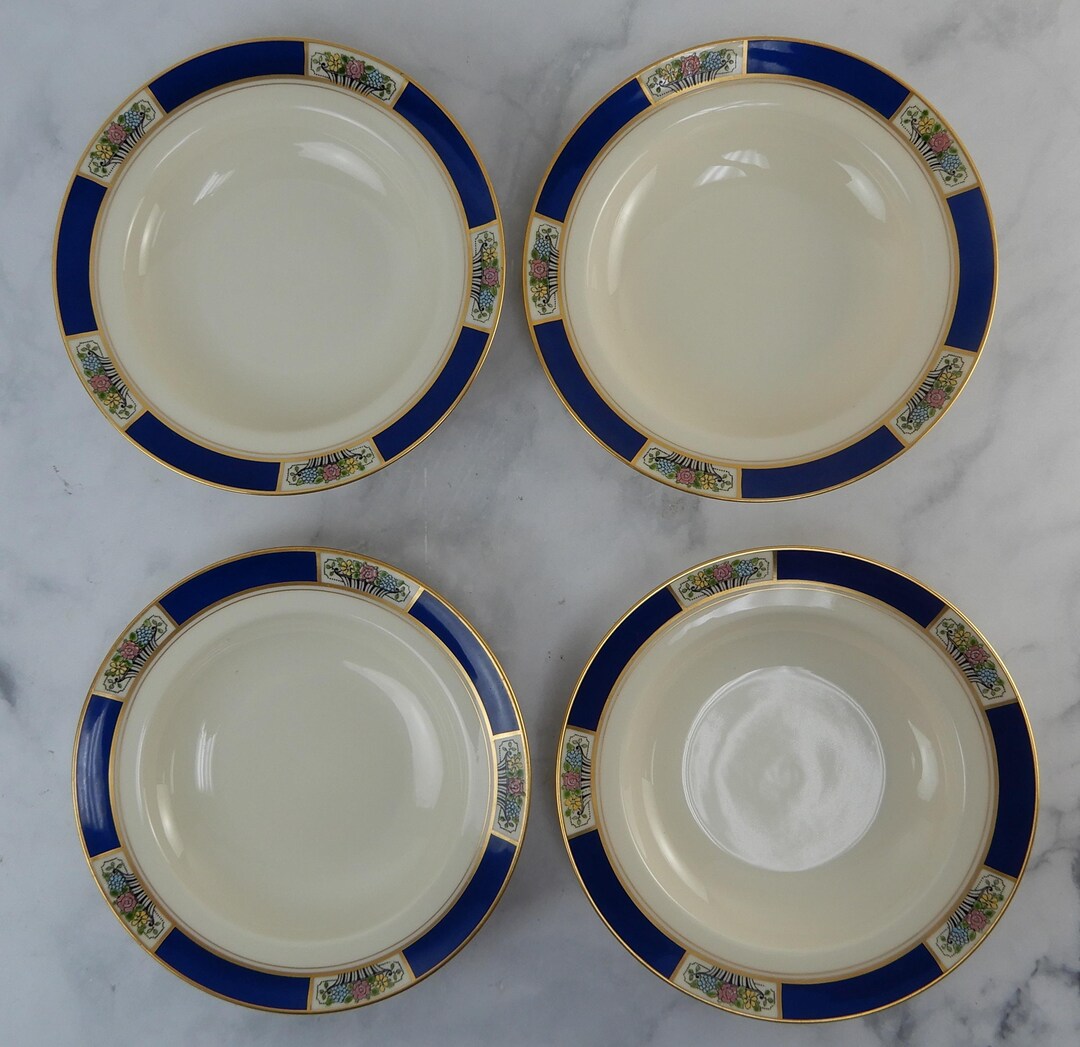 Set of 4 Soup Bowls Lenox Marshall Field & Company Chicago ~meadowbrook ...