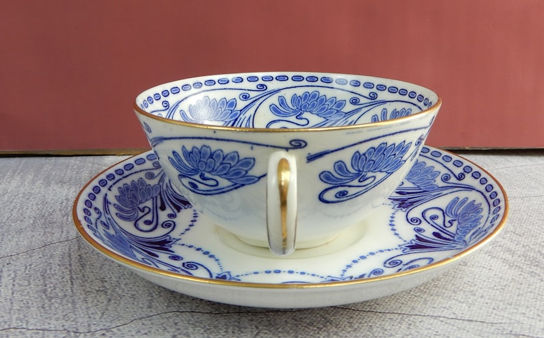 Vintage Doulton Burslem England Sandhurst Cup and Saucer - Etsy