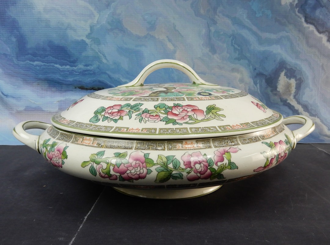 Indian Tree Pattern Imperial Semi-porcelain Myott ,son & Co.round ...