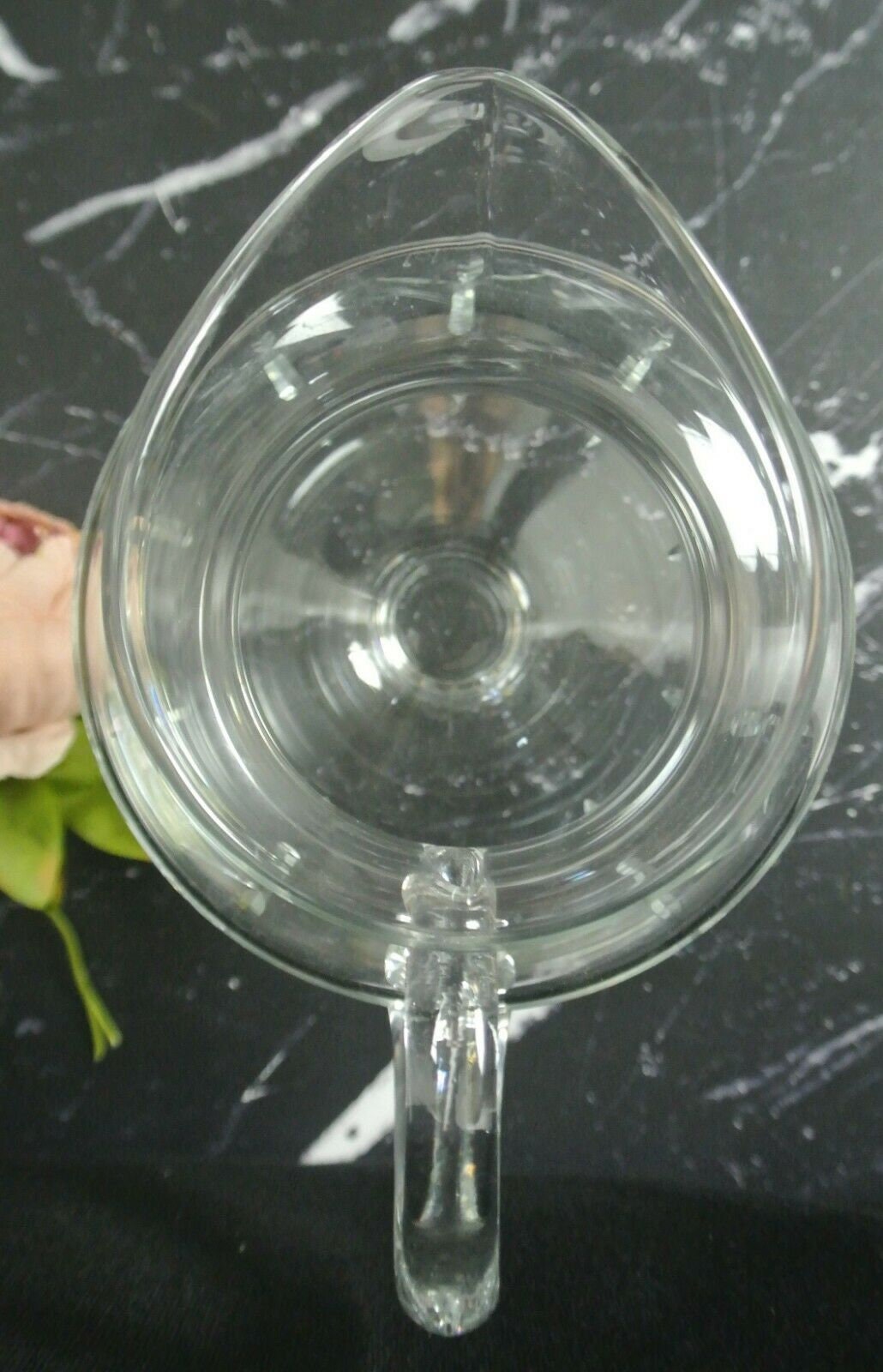 BLOCK Crystal Glass Pitcher Hand Cut With Big Flat Base/ - Etsy