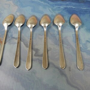 Set of 6 Nobility Plate regal Rose Silverplate Tea Spoons 6-1/4 - Etsy