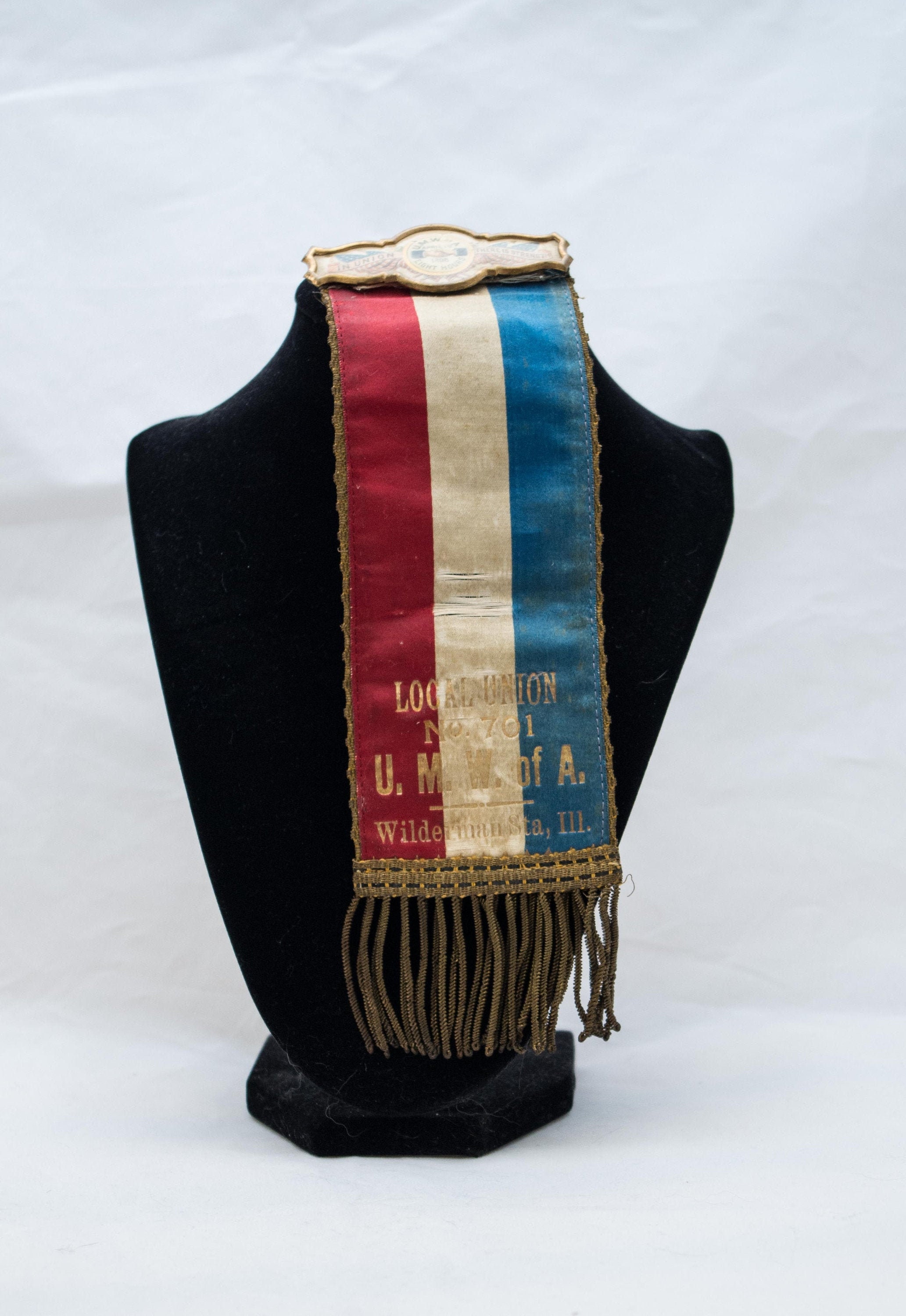 1898 UMW of A Union #701 Badge, From Wilderman Station, Illinois - Etsy