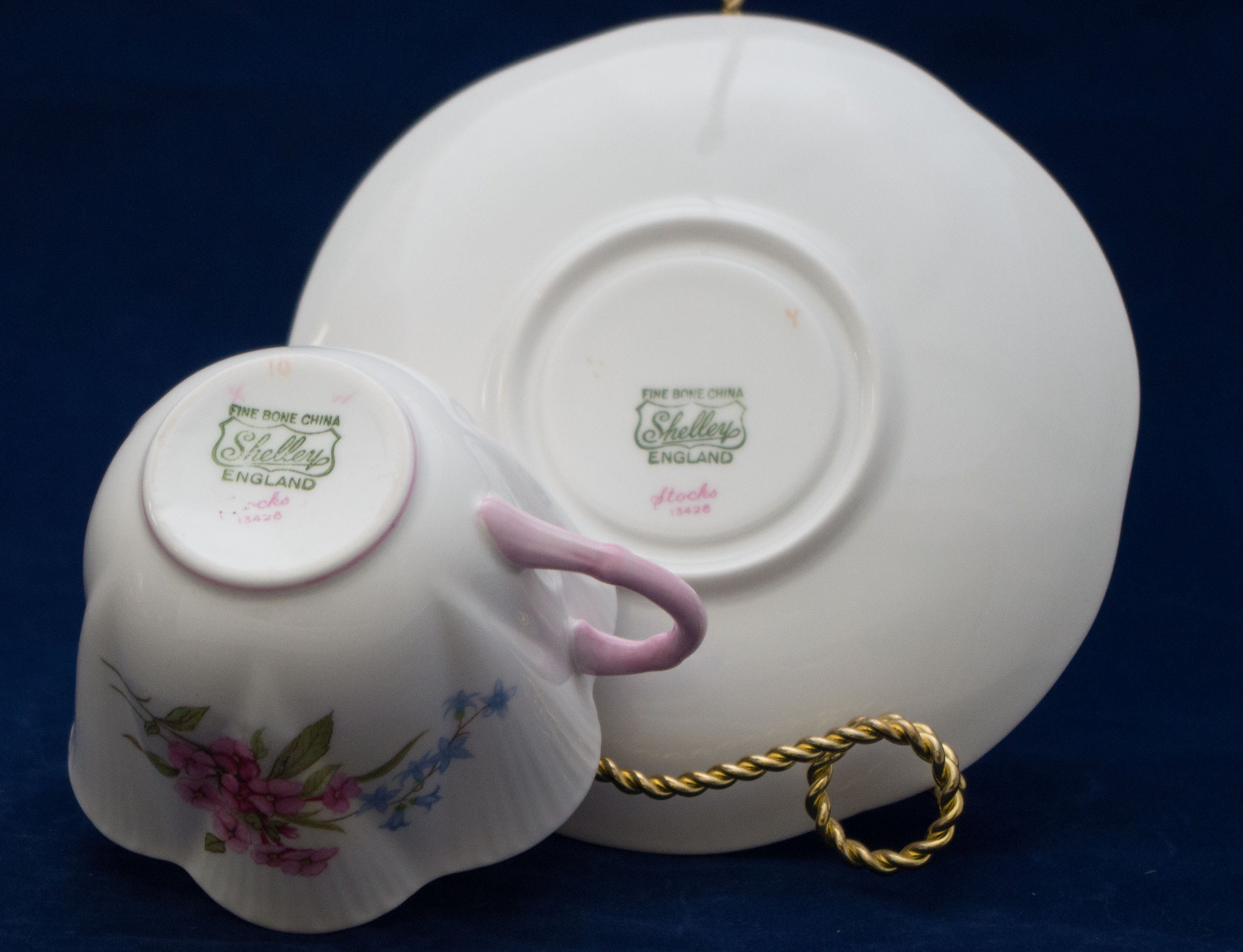 Shelley stocks Teacup and Saucer 13428 Dainty - Etsy