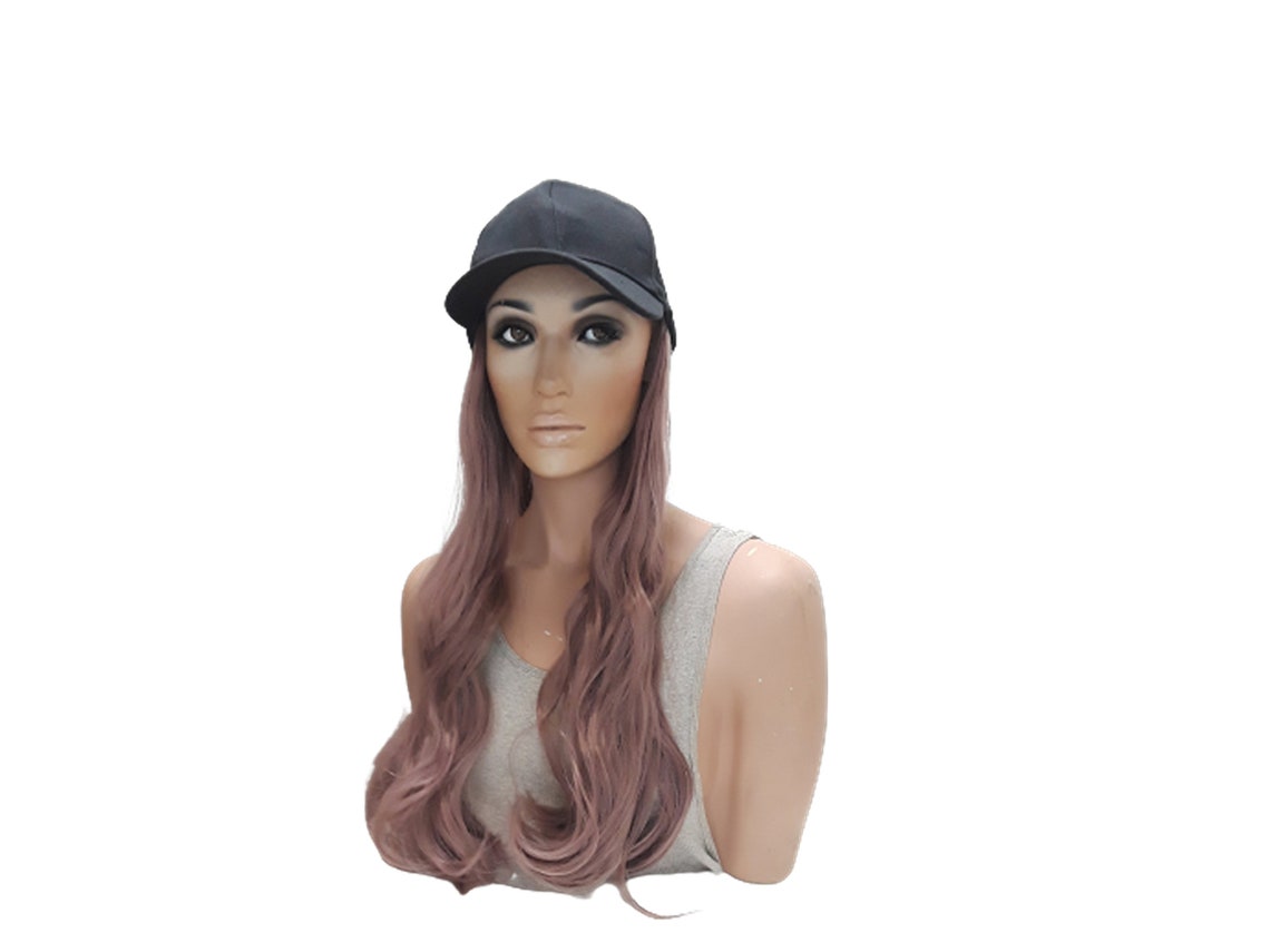 Baseball Cap With Hair Extensions for Women Adjustable Hat - Etsy