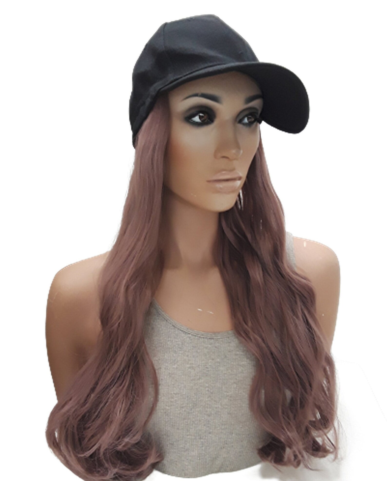 Baseball Cap With Hair Extensions for Women Adjustable Hat - Etsy