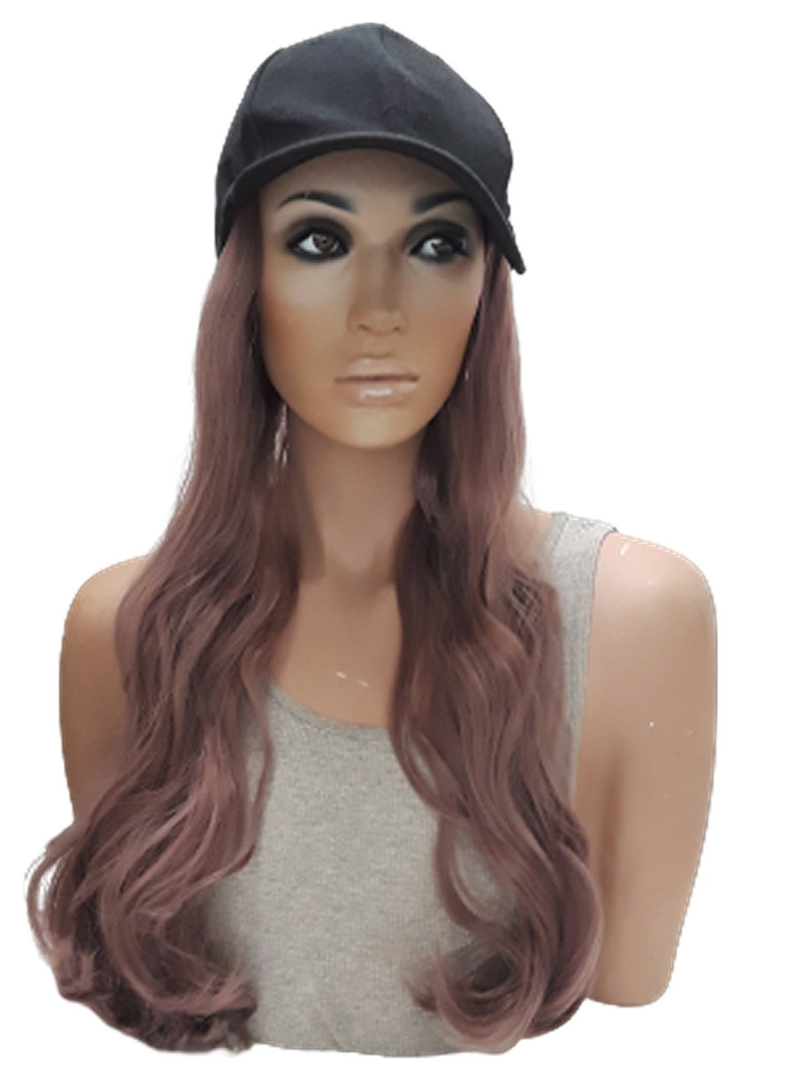 Baseball Cap With Hair Extensions for Women Adjustable Hat - Etsy