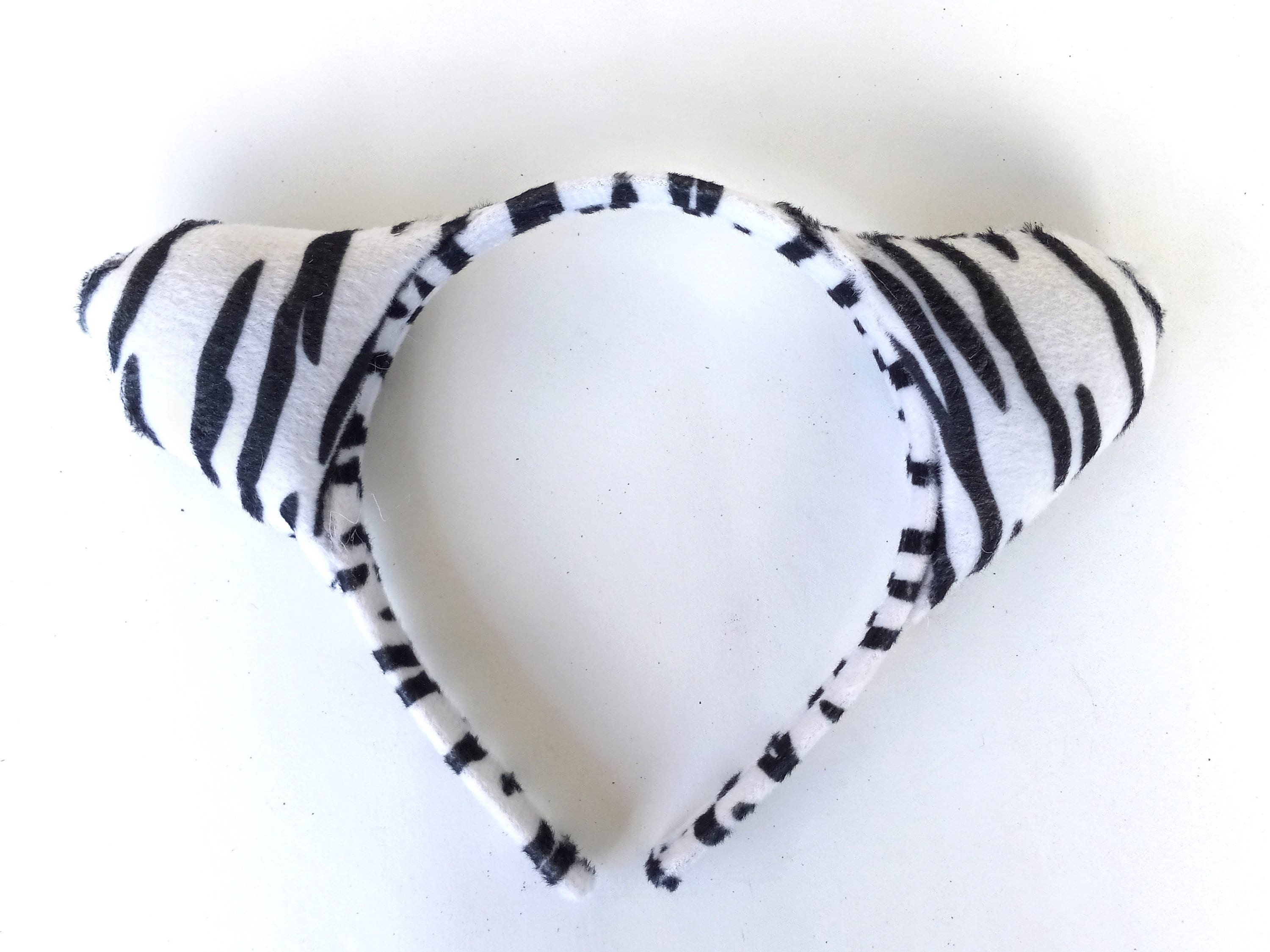 Soft Plush Zebra Cat Ears Headband for Halloween Party Tiger | Etsy