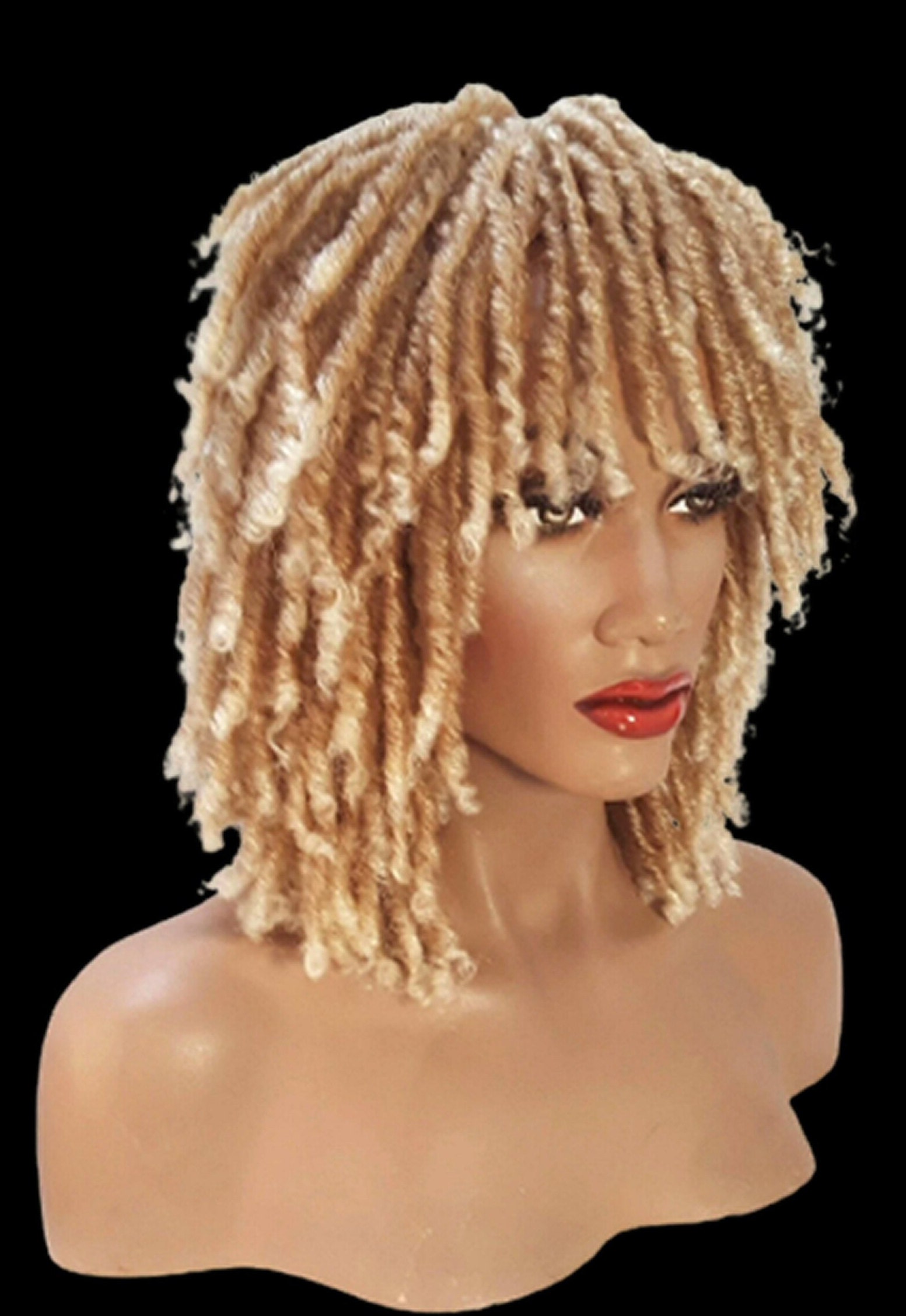 Warm Brown Blonde Short Dreadlock Wig Twist Wigs for Black - Etsy