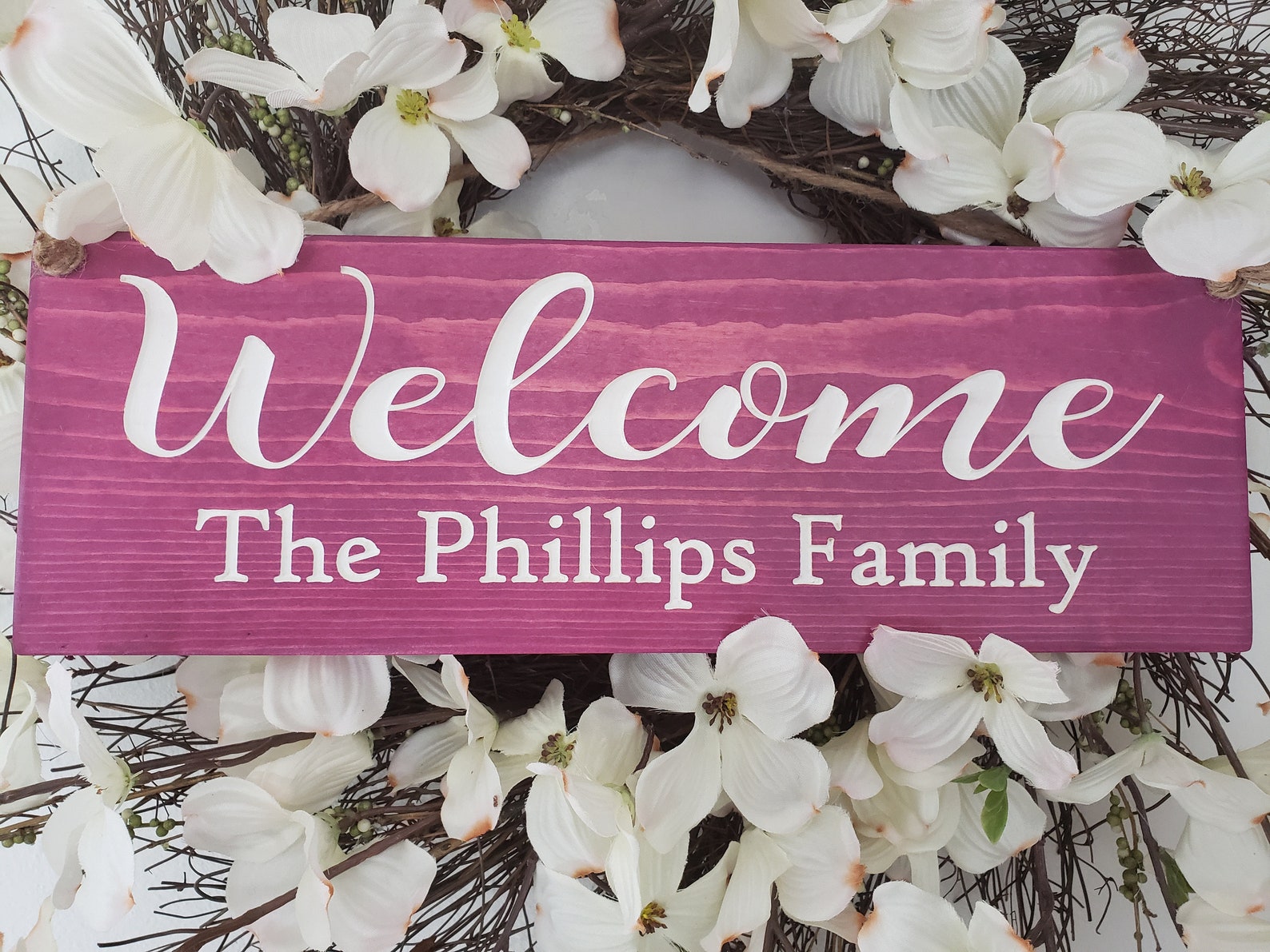Carved Family Name Welcome Sign Housewarming Gift Personalized - Etsy