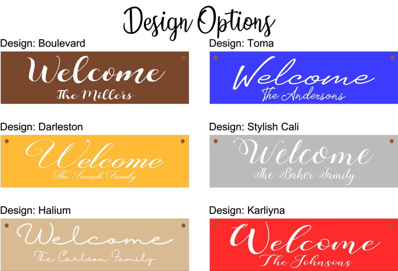 Personalized Welcome Sign Front Door Decor Family Name Sign - Etsy