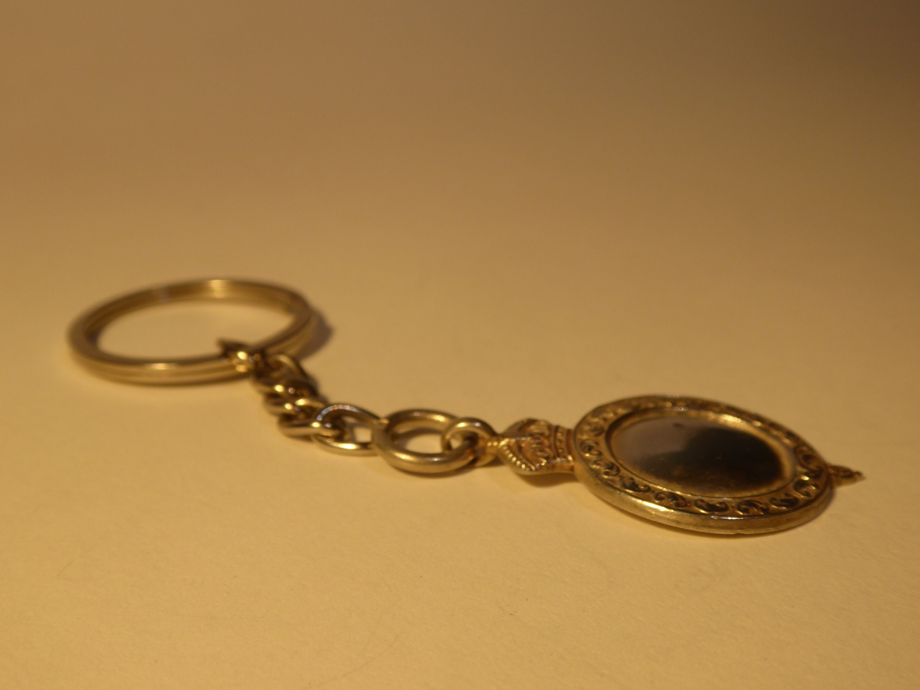 1918 Keyring With Sterling Silver Fob and in Pouch - Etsy UK