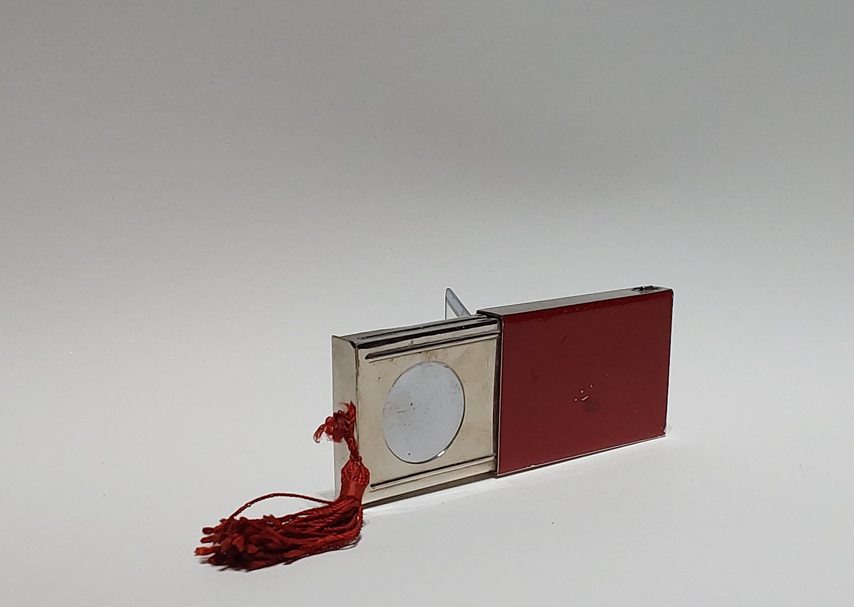 Vintage Compact Square Flip up and Silver Tone - Etsy