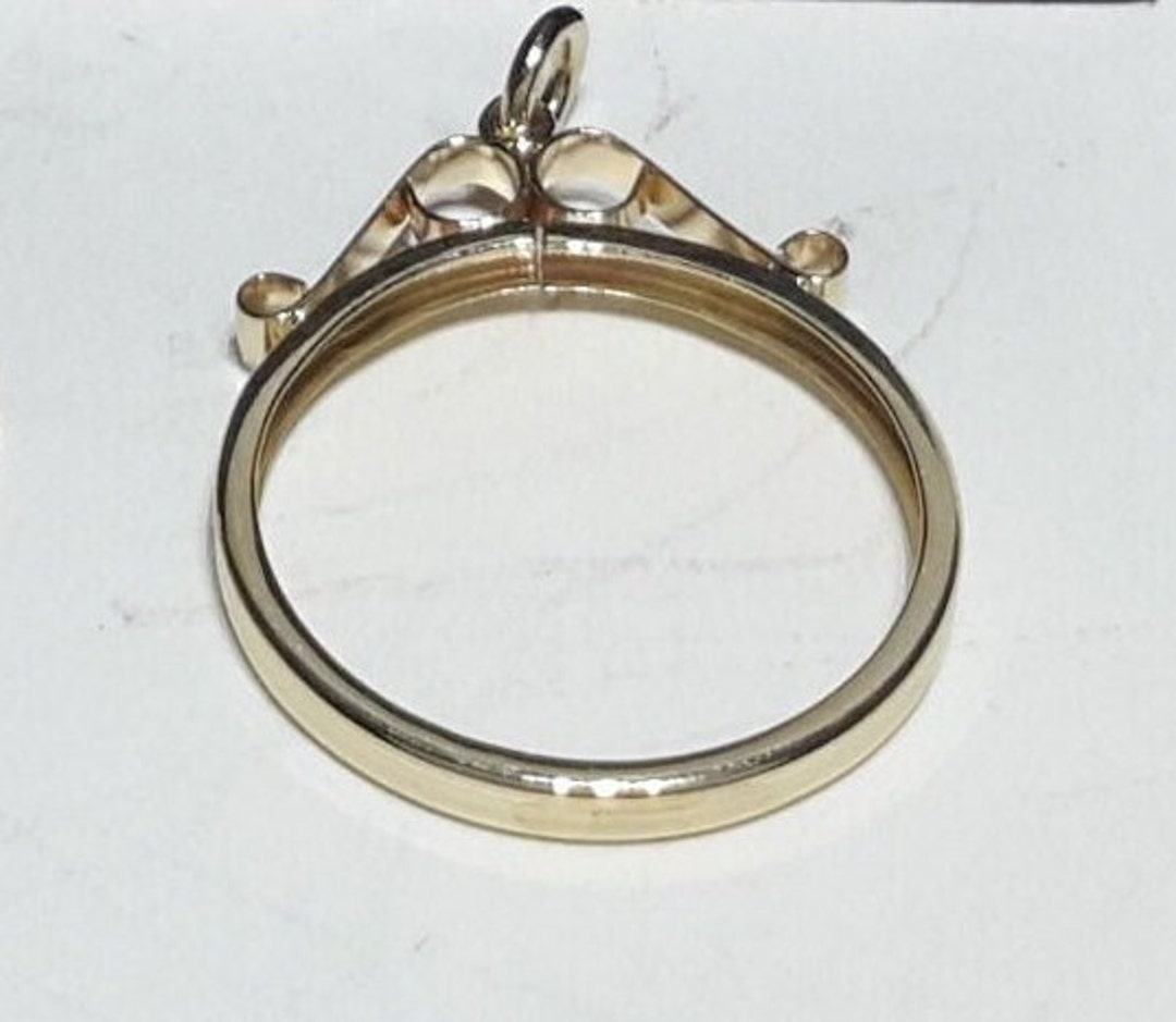Gold Half Sovereign Pendant Mount for Coin Necklace - Etsy