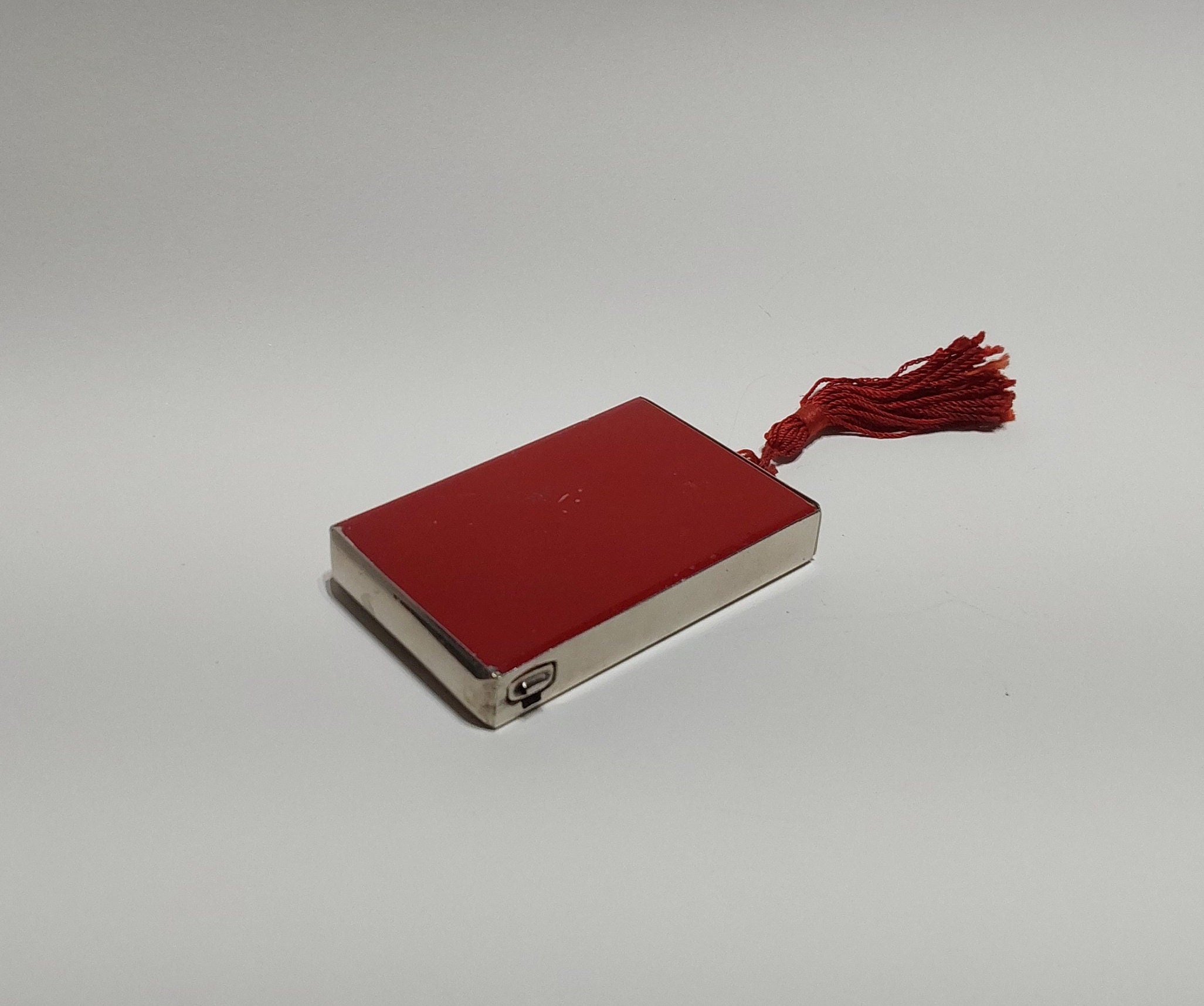 Vintage Compact Square Flip up and Silver Tone - Etsy