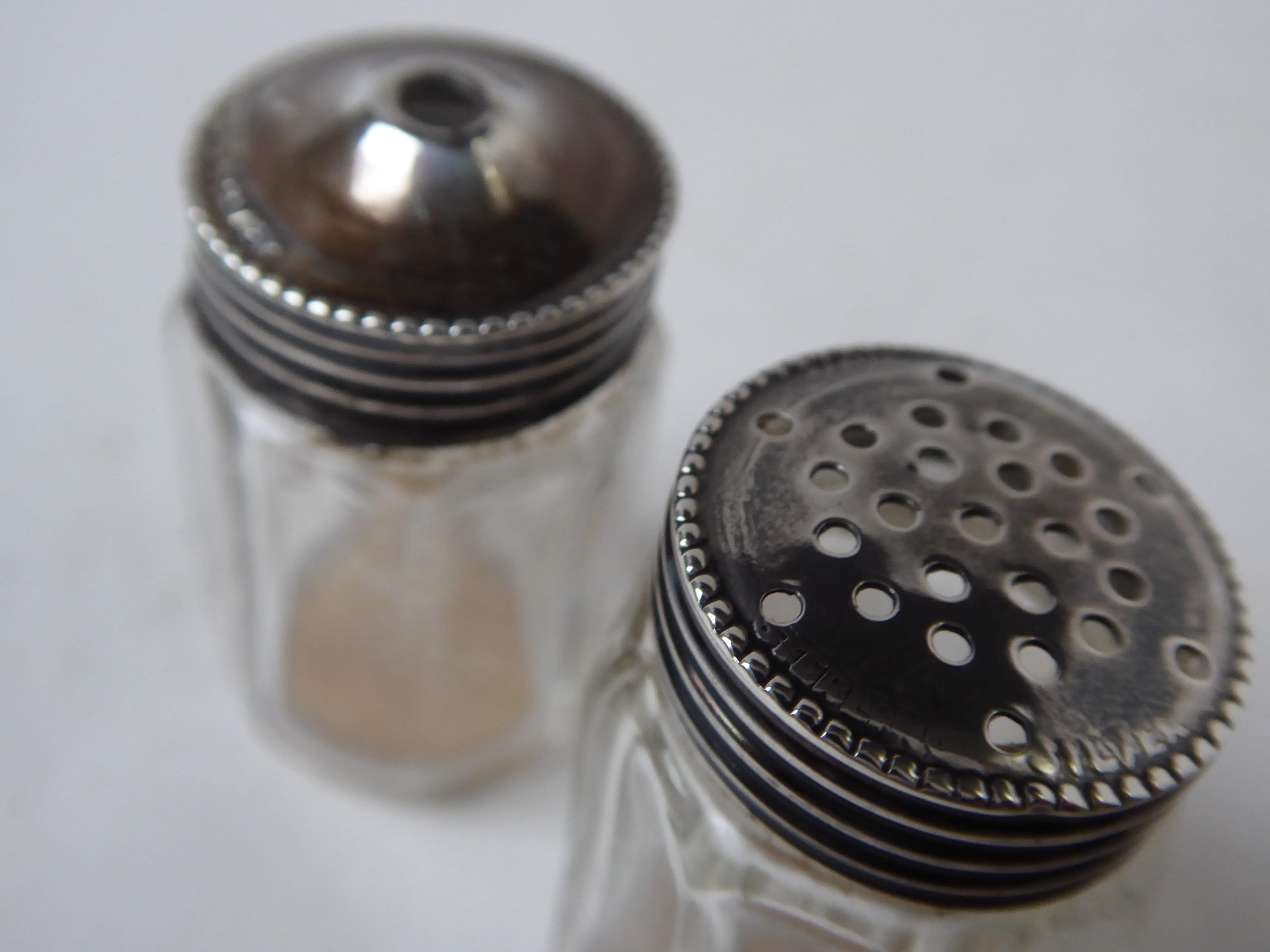 105074E Pepper Pot and Salt Sterling Silver 925-1927 Condiment Set ...