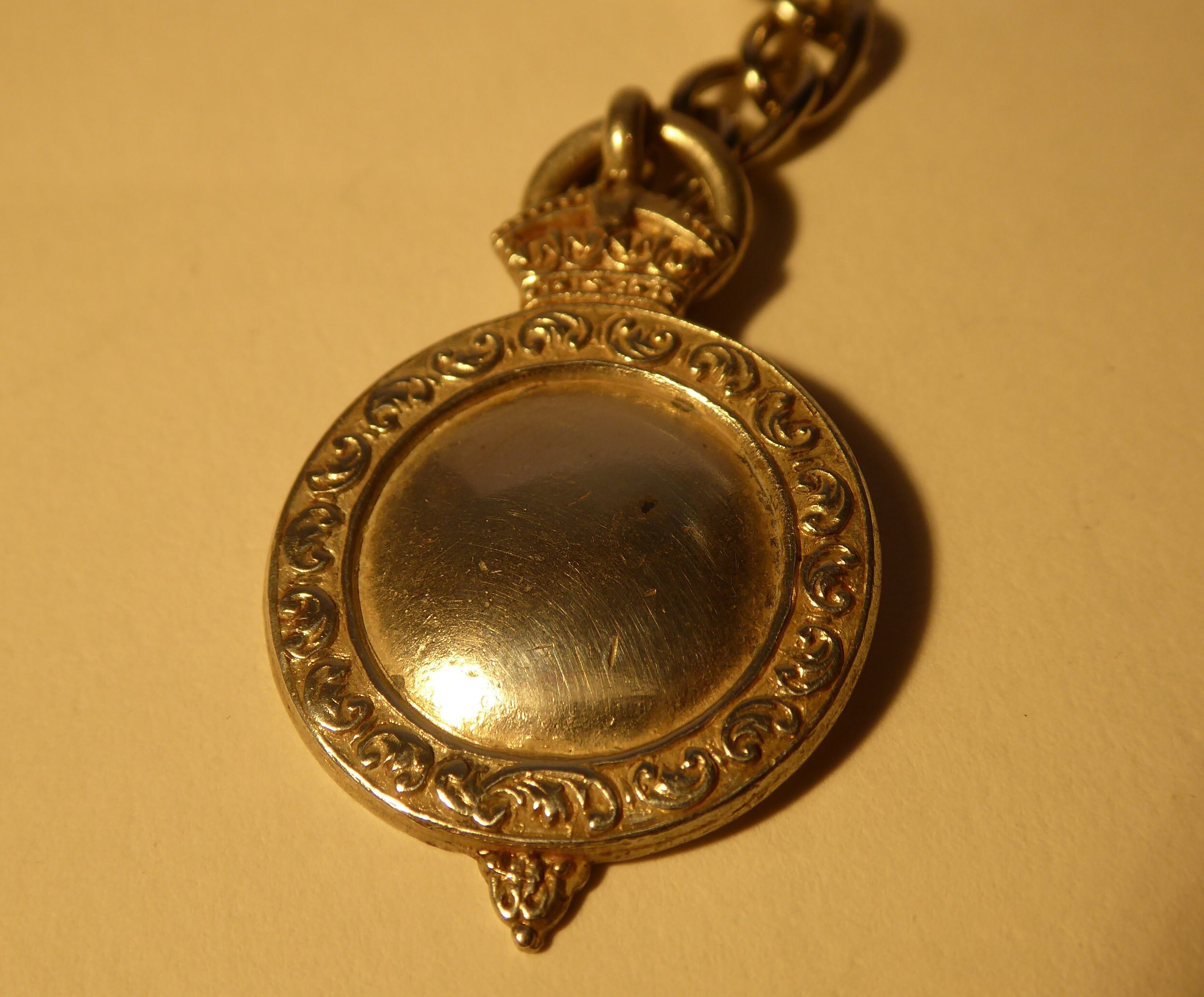 1918 Keyring With Sterling Silver Fob and in Pouch - Etsy UK