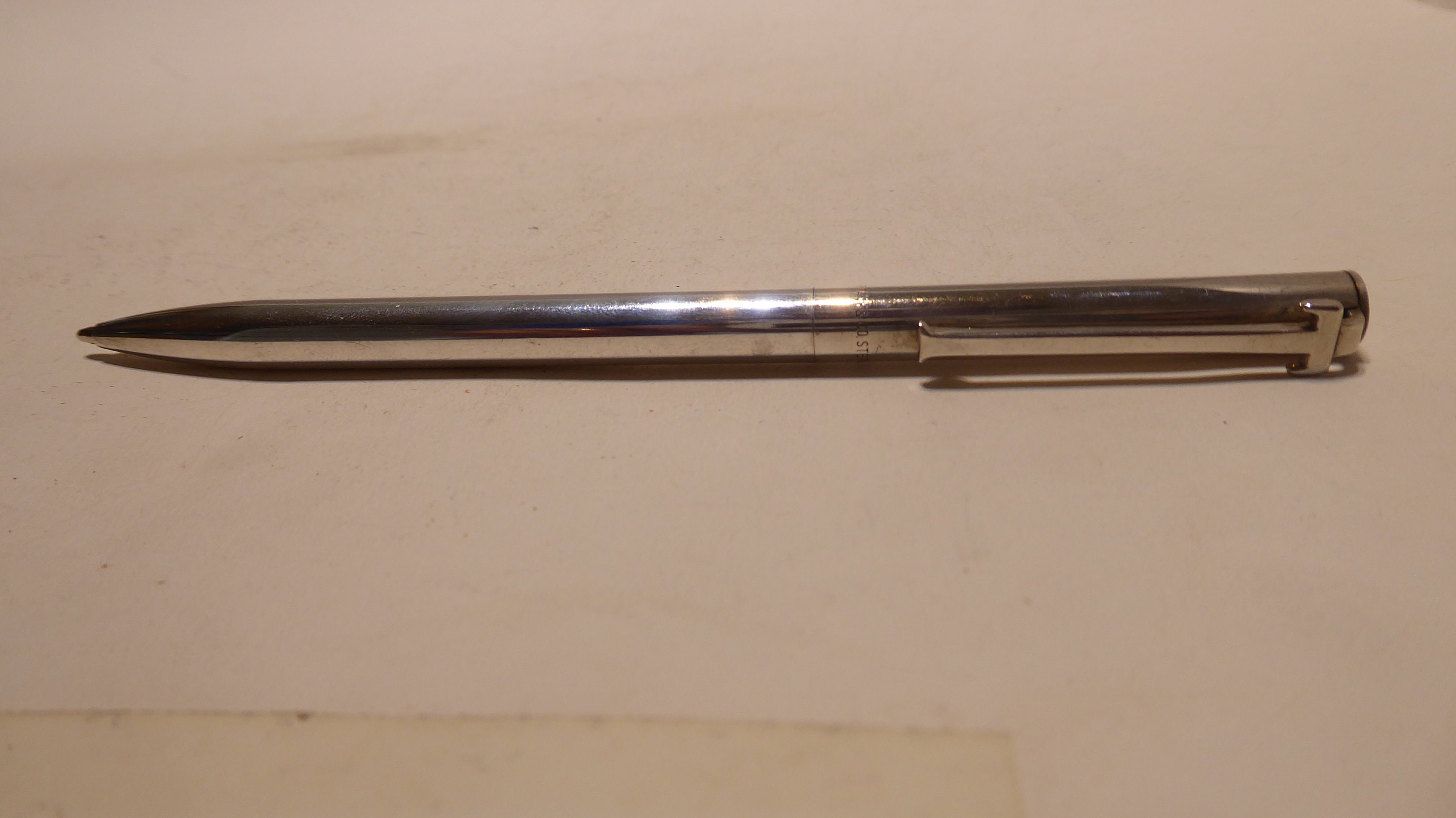 Vintage Tiffany & Co Sterling Silver T Clip Ballpoint Pen - glwec.in