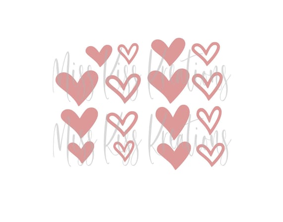 Hearts Downloadable File - Etsy