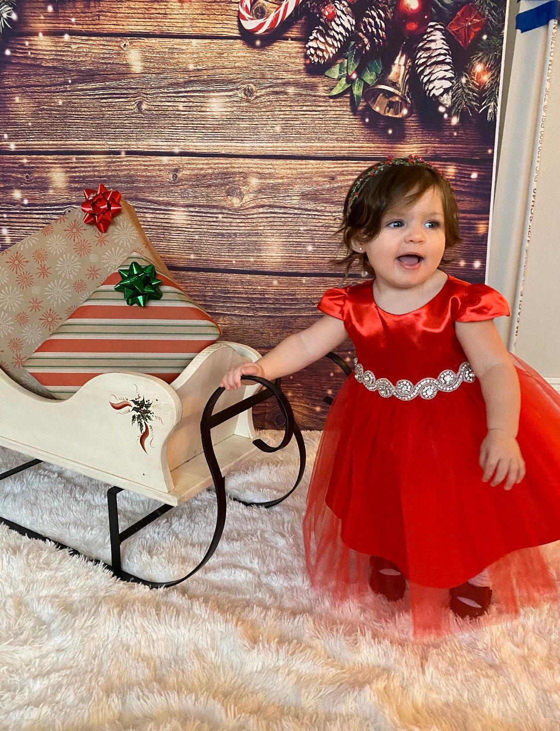 Rhinestone babygirl dress red girls dress navy baby girl dress | Etsy