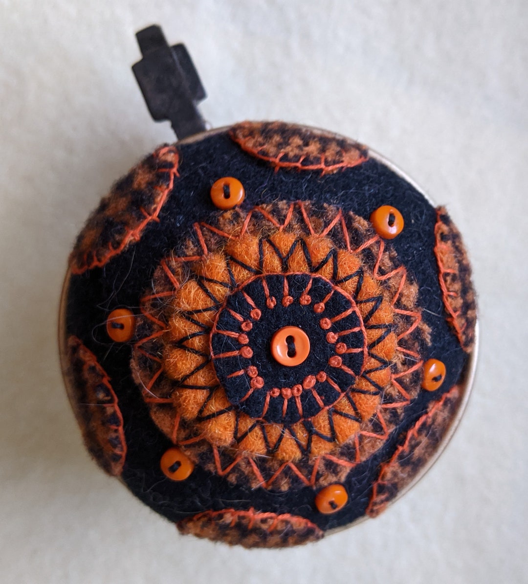 Vintage Cup Pincushion, Primitive Pin Keep, Felted Wool, Handmade, Gift ...