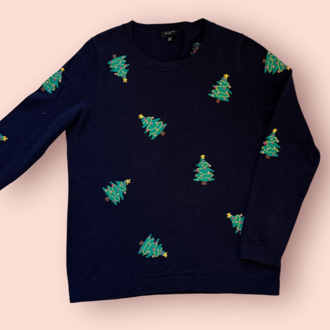 Talbots Christmas Tree Sweater - Etsy