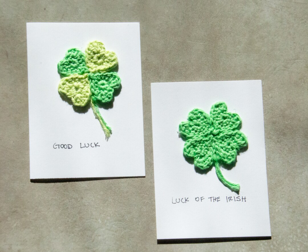 3"x5" Portrait Four Leaf Clover Card - Etsy