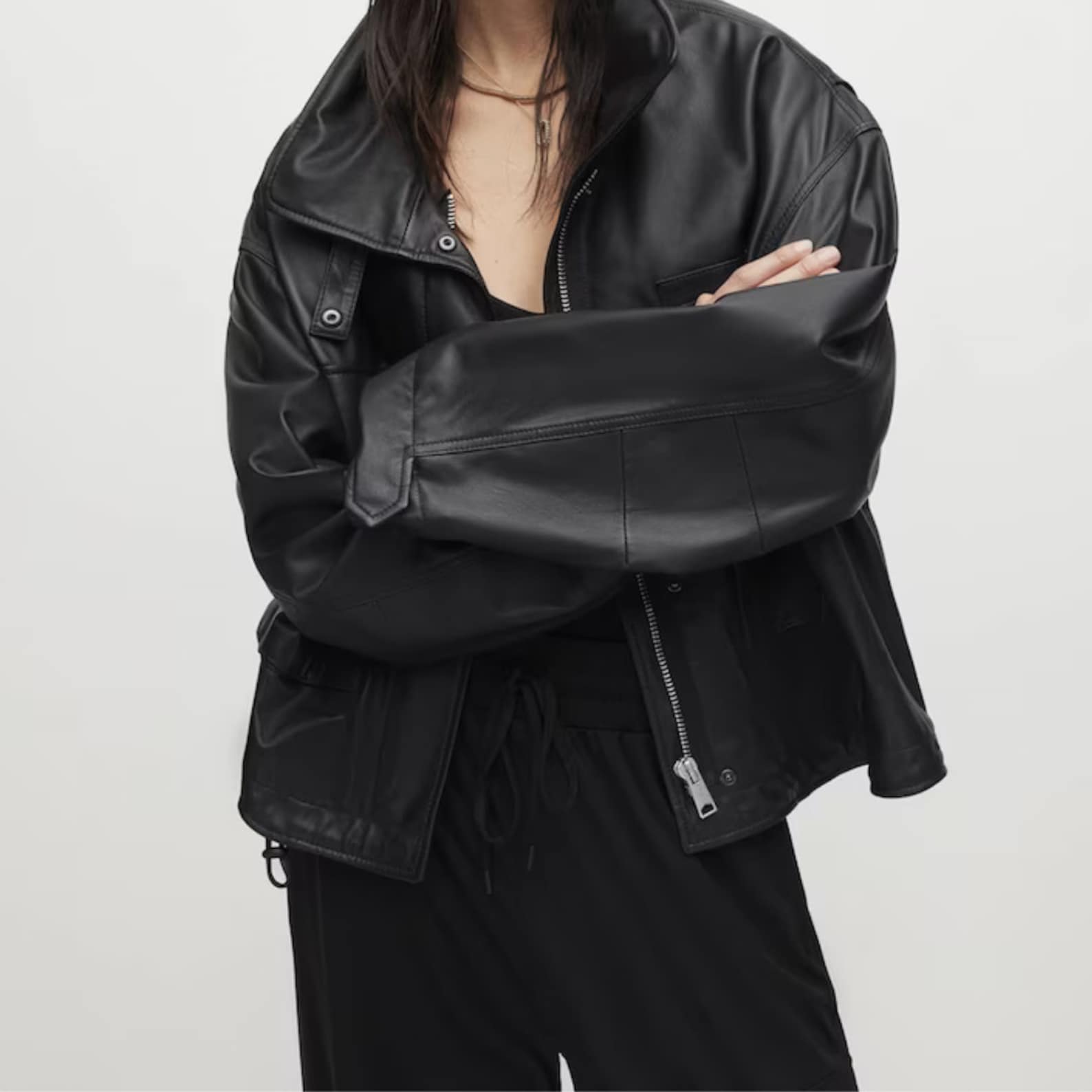 Christmas Special Timeless Elegance: Vintage Women's Leather Jacket ...