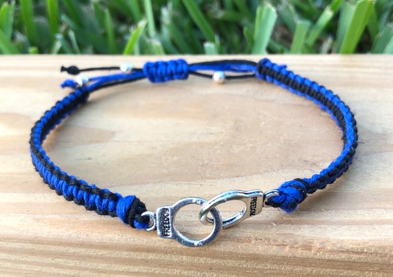 Handcuff Bracelet or Anklet Add Your Size and Hemp Cord | Etsy