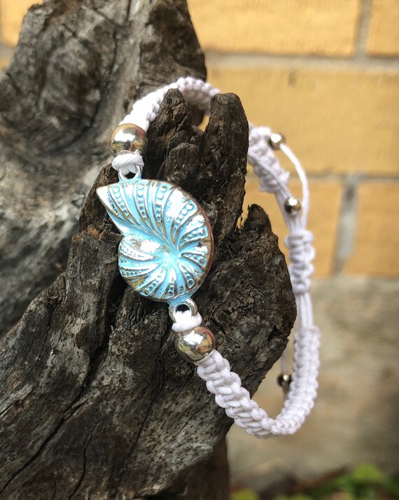 Conch Shell Bracelet or Anklet add Your Size and Hemp Cord - Etsy UK