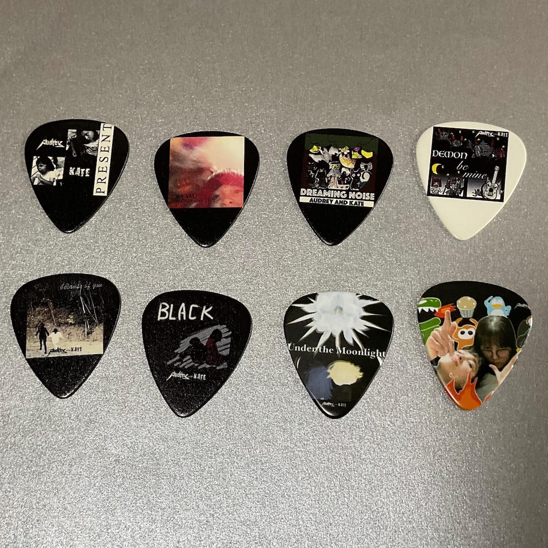 Audrey and Kate Special Merch - Guitar Picks Set of 8 From Past Singles ...
