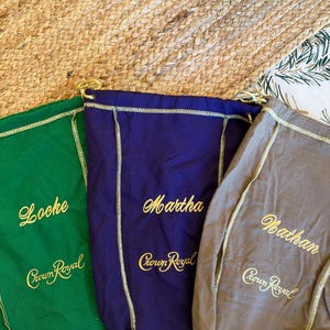 Custom Embroidered Crown Royal Bag – Personalized Name, Fraternity ...