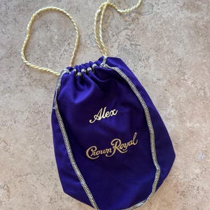 Custom Embroidered Crown Royal Bag – Personalized Name, Fraternity ...