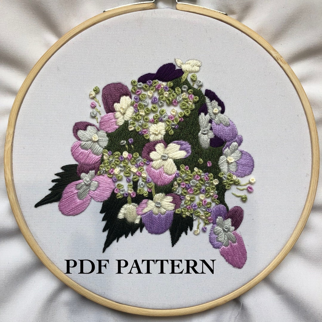 Hydrangea Embroidery Pattern - Etsy