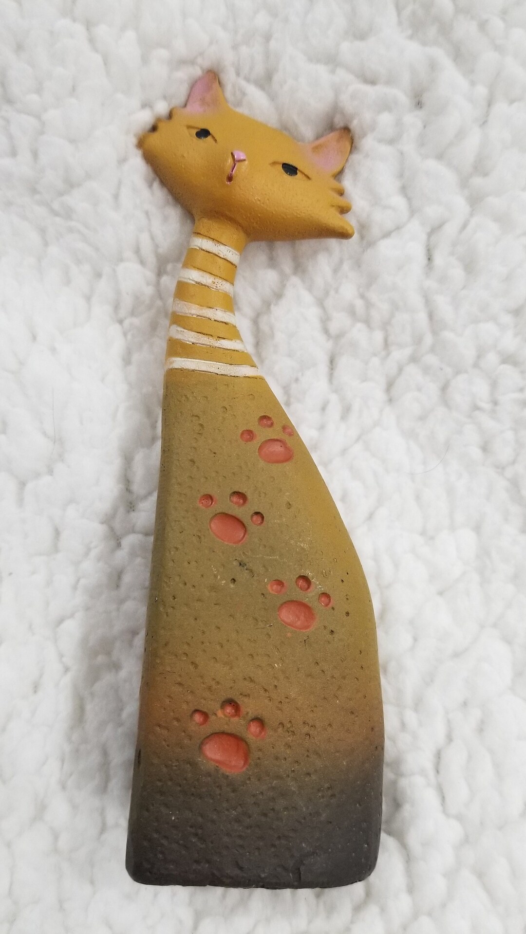 Vintage 6 Inch Cat Figurine - Etsy