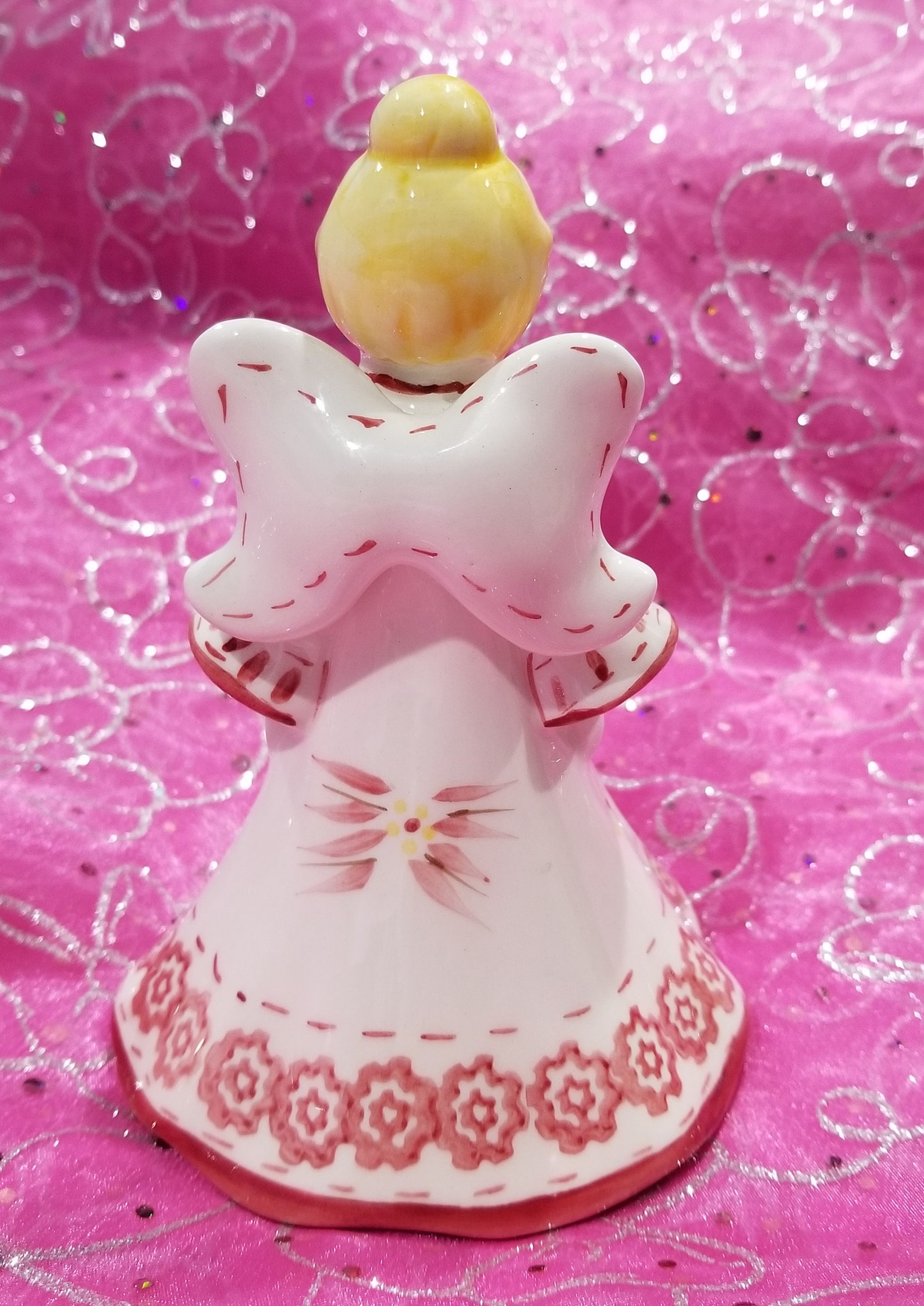 Vintage Ceramic Angel Bell - Etsy