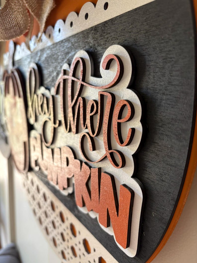 Fall Front Door Decor | Hey There Pumpkin Sign | Fall Wreath | Pumpkin ...
