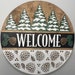 Winter Welcome Sign | Christmas Welcome Sign | Winter Door Hanger ...