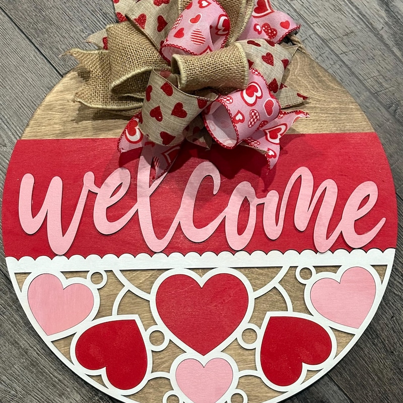 Valentine Door Decor - Etsy