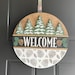 Winter Welcome Sign Christmas Welcome Sign Winter Door Hanger Winter ...
