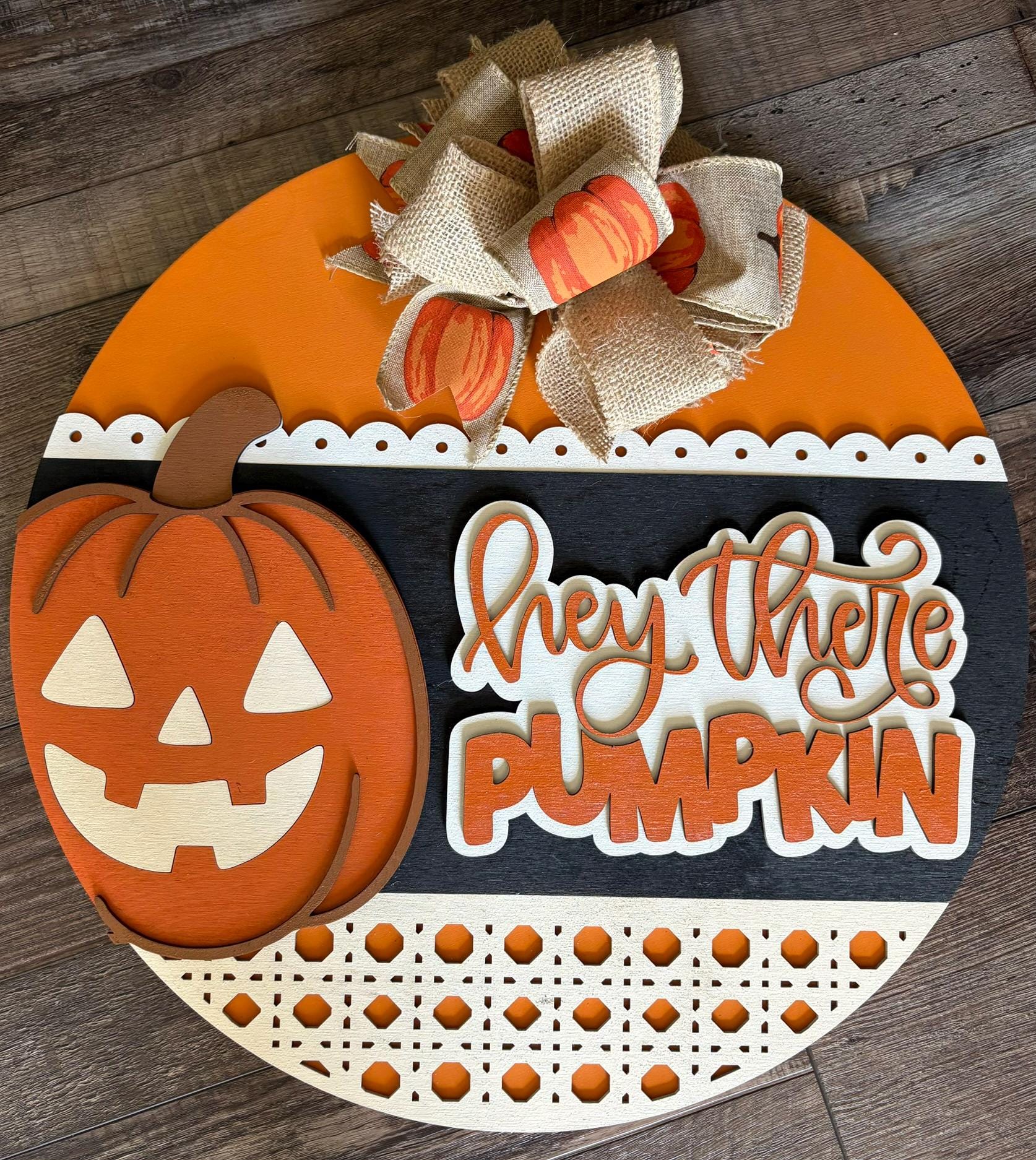 Fall Front Door Decor | Hey There Pumpkin Sign | Fall Wreath | Pumpkin ...