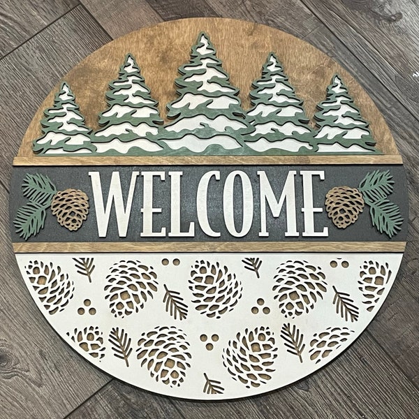 Winter Door Hanger - Etsy