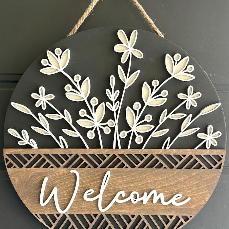 Welcome Door Sign - Etsy