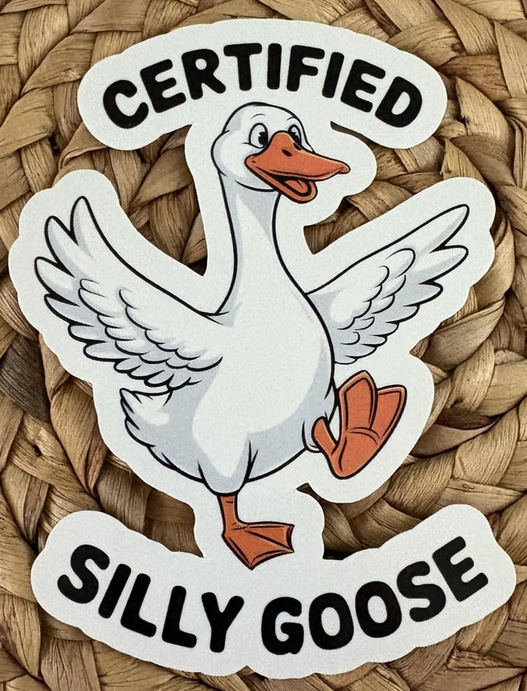 Certified Silly Goose Sticker, Funny Sticker, Silly Goose Gift, Cute ...