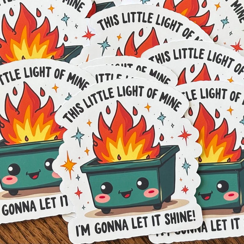 This Little Light of Mine Dumpster Sticker - Etsy
