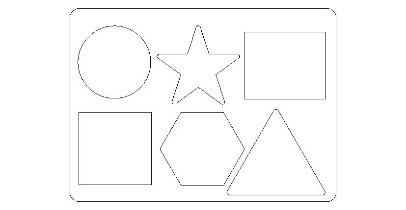 Childrens Shape Sorter Dxf-svg-lightburn Files for Laser. Designed for ...