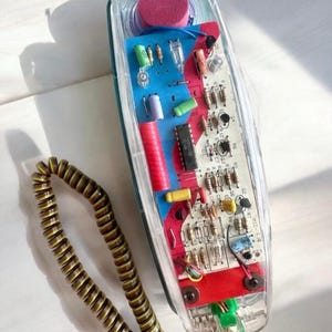 Vintage Clear Transparent 80’s Phone Babysitters Club Light up Unsonic ...