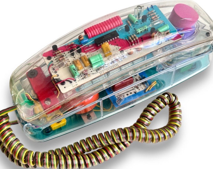 Vintage Clear Transparent 80s Phone Babysitters Club Light up Unisonic ...