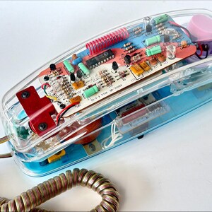 Vintage Clear Transparent 80’s Phone Babysitters Club Light up Unsonic ...